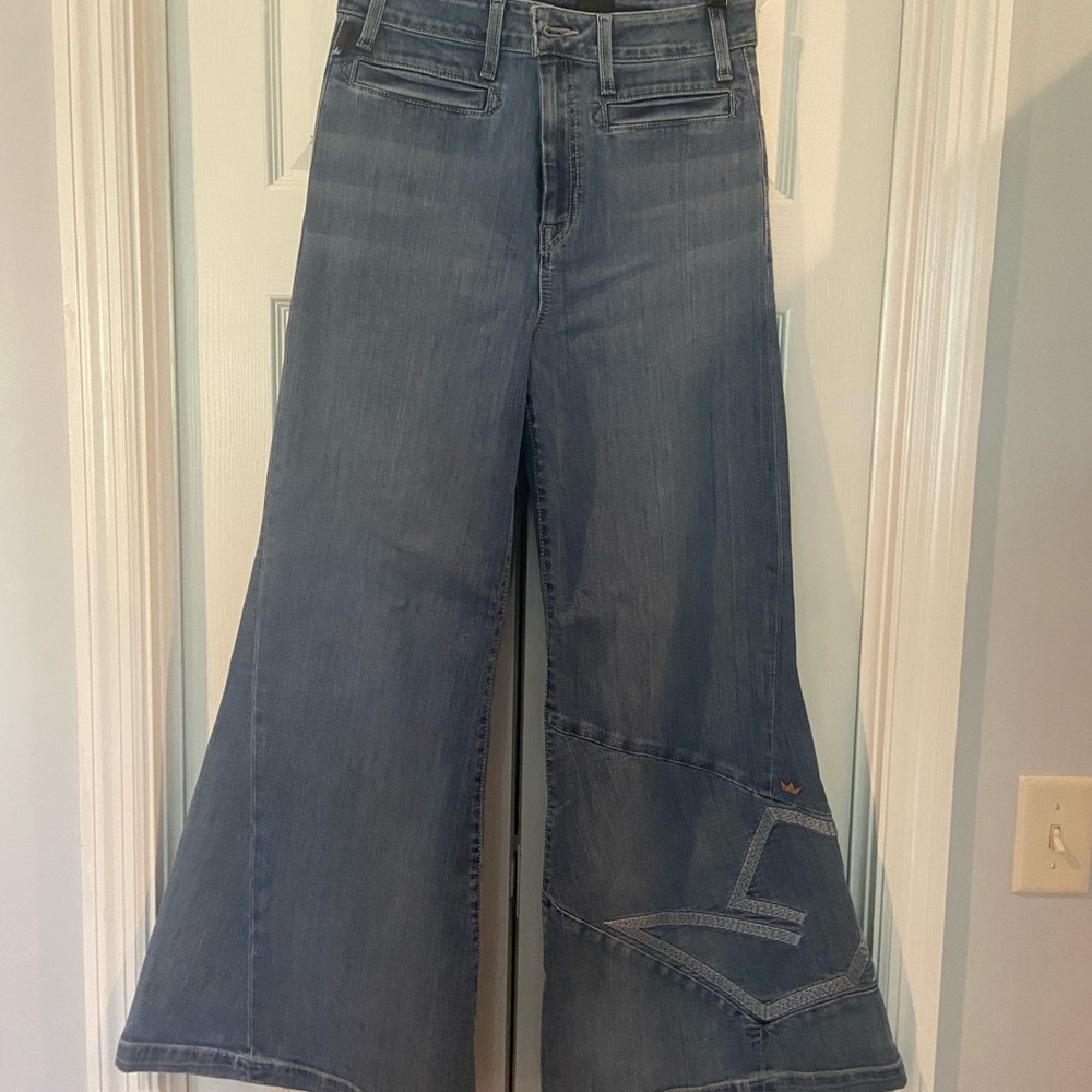 Jnco Kyanite Blue Flare Wide-Leg Jeans - Gem